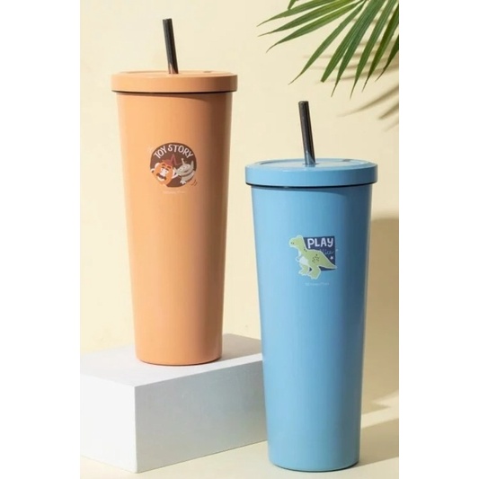 【現貨】良杯製所 Oolab｜玩具總動員系列850ml 不鏽鋼吸管杯 不鏽鋼吸管 蛋頭先生 抱抱龍 自帶環保杯一年省兩千 | 蝦皮購物