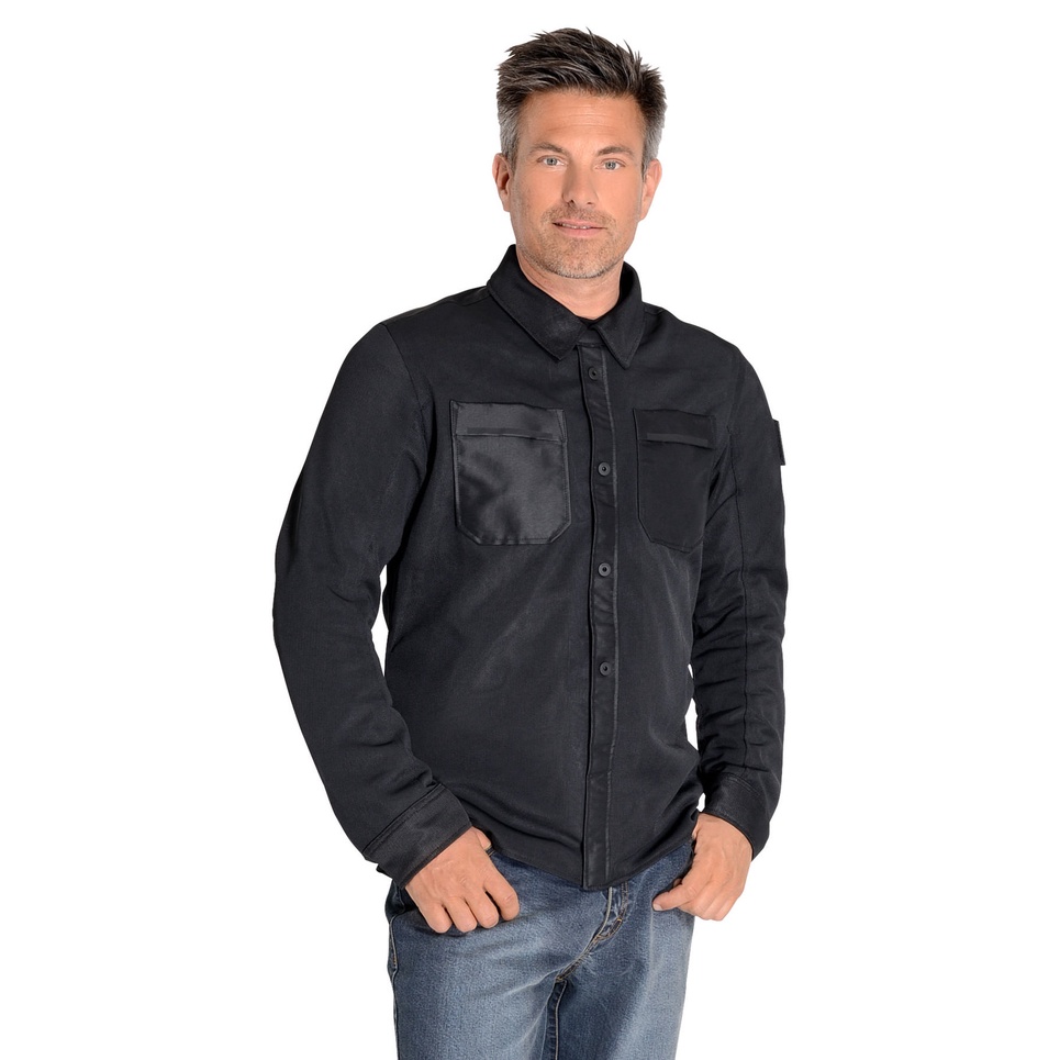 【德國Louis】REVIT摩托車防摔襯衫 黑色耐磨材質網眼透氣通風重型機車騎士夏季夏天重機重車防摔衣服上衣218016 | 蝦皮購物