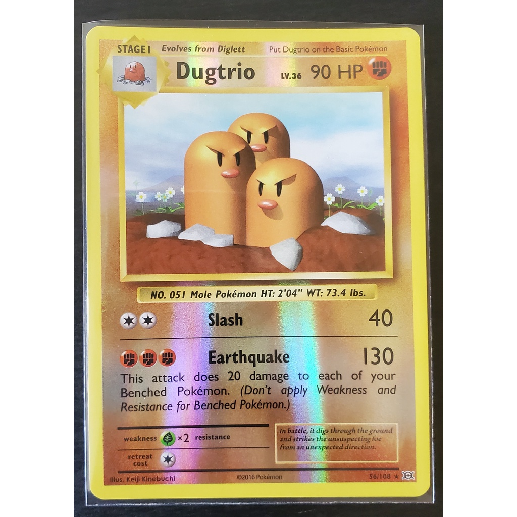『Micky Lab』美版 Pokemon TCG 56/108 Dugtrio 三地鼠 外閃 | 蝦皮購物