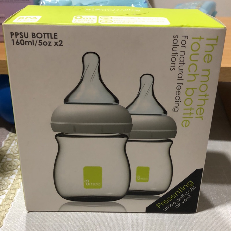 「全新未拆封」-荷蘭【Umee】防脹氣PPSU奶瓶 160ml(2入） | 蝦皮購物