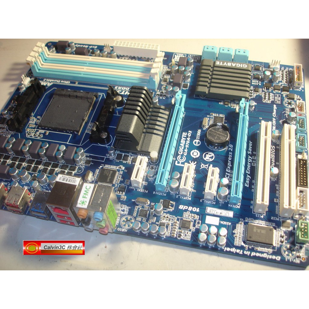 技嘉 GA-970A-D3 AM3+腳位 AMD 970晶片組 4組DDR3 6組SATA USB3.0 第二代超耐久 | 蝦皮購物