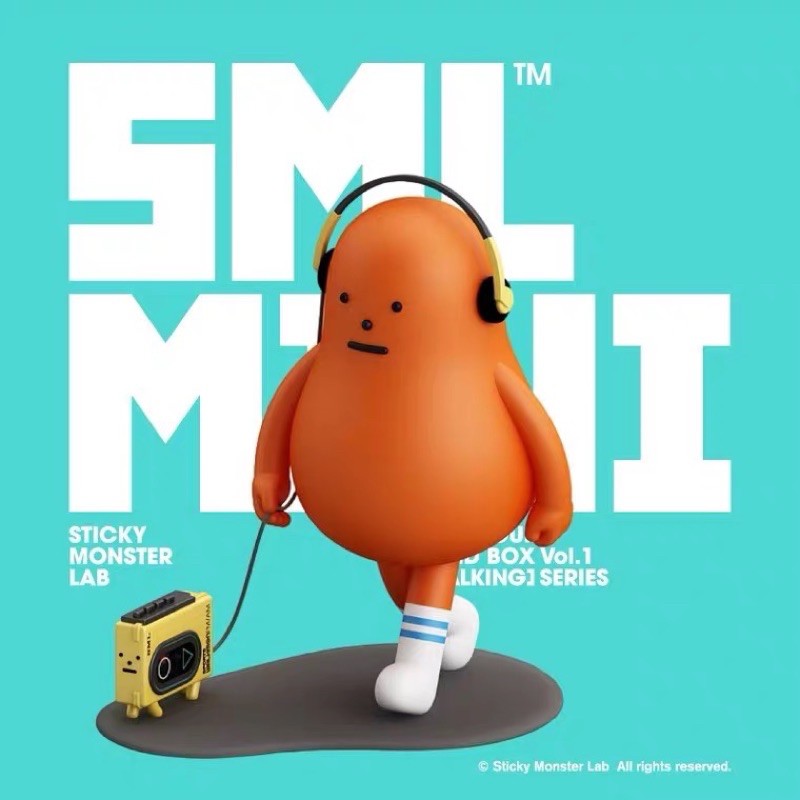韓國 Stinky monster lab SML 黏黏怪物研究所 坐坐 走走 步步 跑跑 盲盒 盒玩 | 蝦皮購物