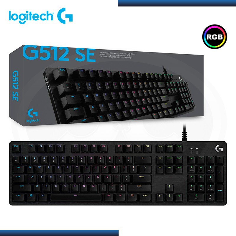 Logitech羅技 G512 SE RGB 機械遊戲鍵盤 青軸 全新附發票 | 蝦皮購物