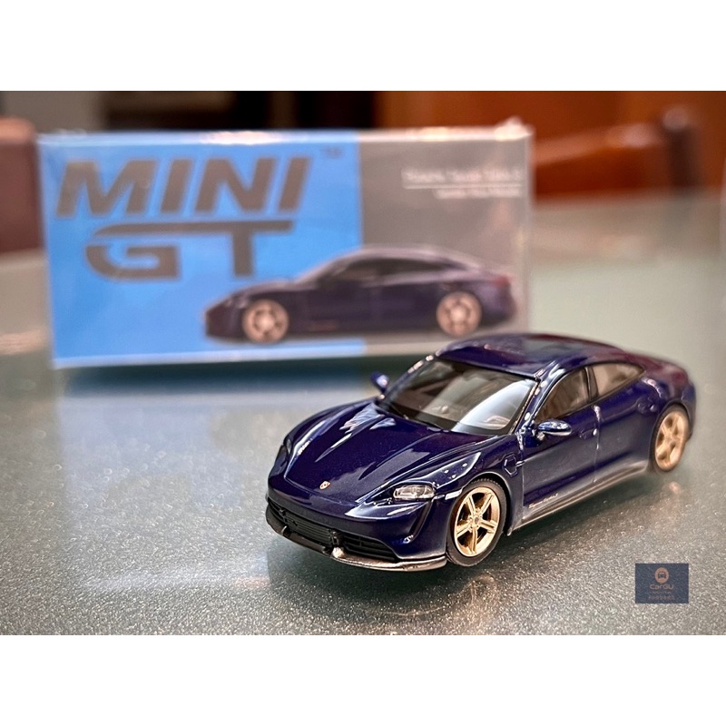 (竹北卡谷)現貨秒出 Mini GT #339 1/64 Porsche Taycan Turbo S 深藍 保時捷 | 蝦皮購物