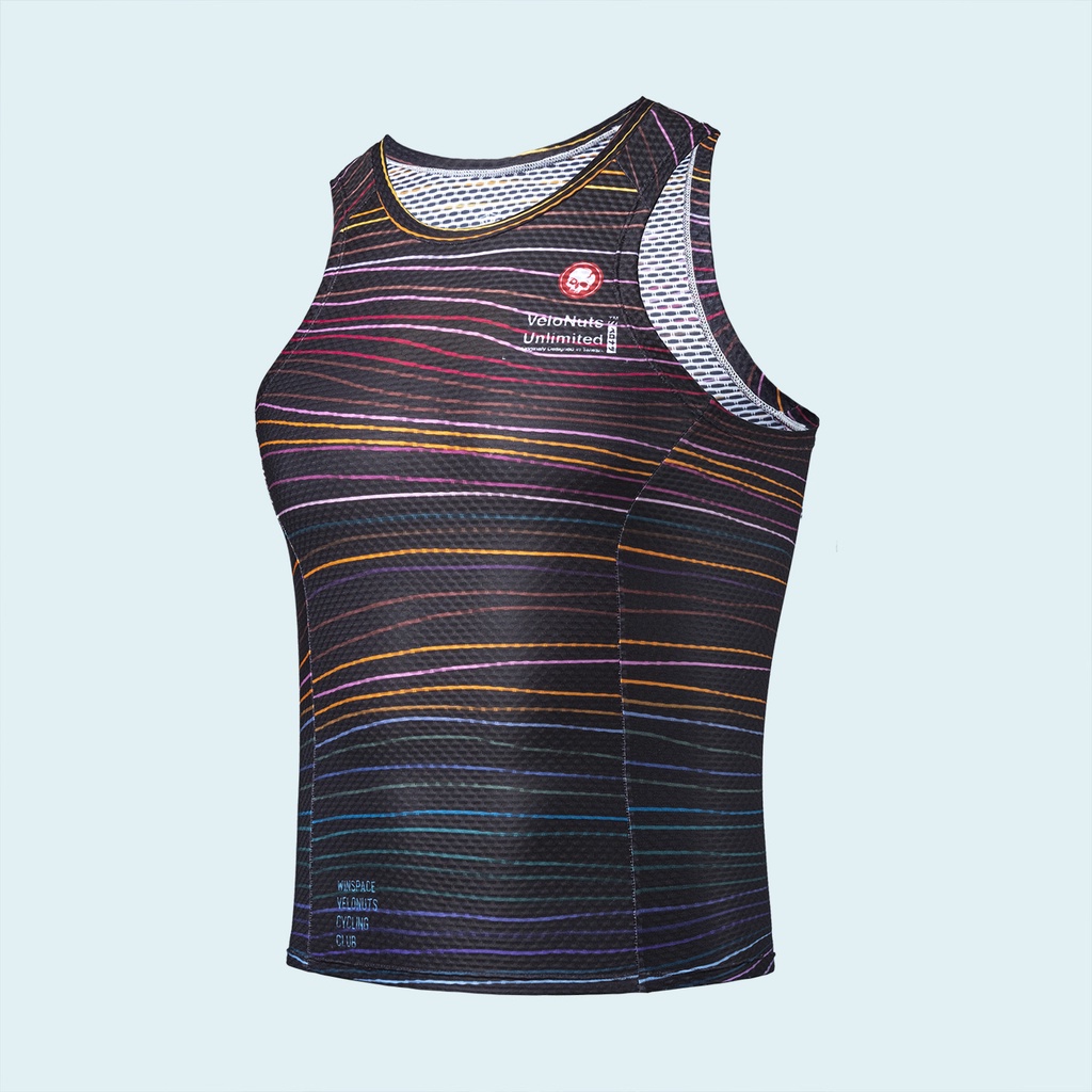 【VM.Plus】VNS彩痕內搭背心-黑 男款 女款 短車衣 自行車車衣 騎行服 | 蝦皮購物