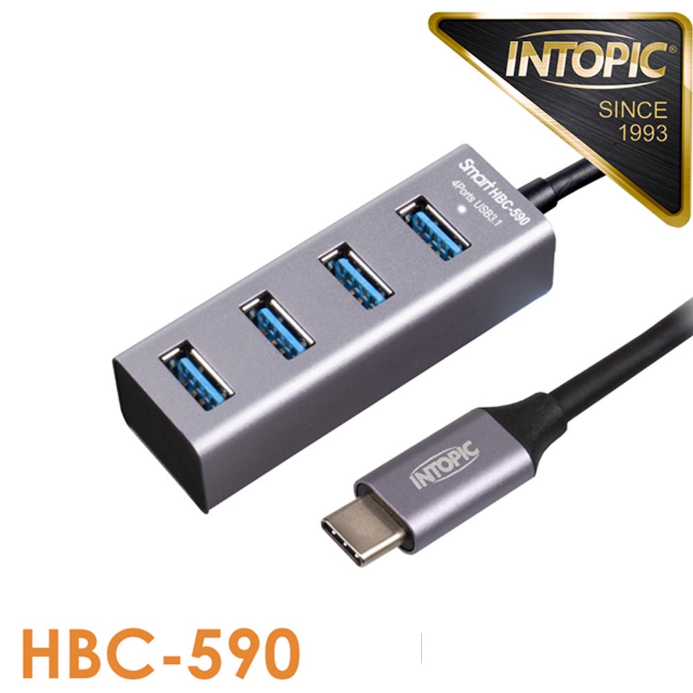 INTOPIC 廣鼎 HBC-590 USB3.1 Type-C高速集線器-富廉網 | 蝦皮購物