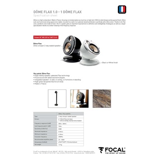 FOCAL Dome Flax 2.0 懸掛 吊掛 喇叭｜劇院 環繞 衛星｜FOCAL MULTIMEDIA | 蝦皮購物