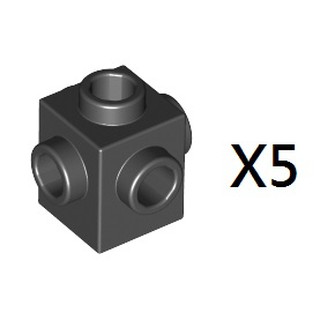 [想樂]『零件』全新 樂高 Lego 473326 黑色 1 X 1 轉向磚 with Studs on 4 Sides | 蝦皮購物