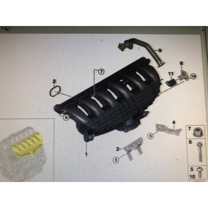 BMW 11617547242 (11-37133-01) 進氣岐管墊片 N52 N63 E60 F10 F01 F02 | 蝦皮購物