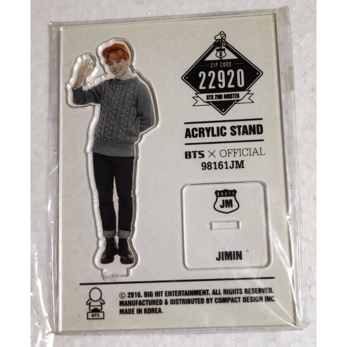 BTS Jimin Official Acrylic Stand 2nd Muster A.R.M.Y Kpop | 蝦皮購物