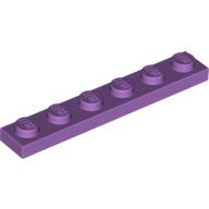 LEGO 樂高 3666 粉紫色 顆粒薄板 Medium Lavender Plate 1x6 4649745 | 蝦皮購物