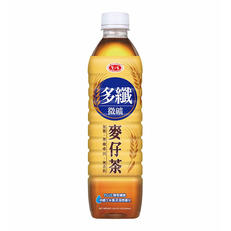 【本賣場『任選五箱飲料』或『滿額1500元』免運】愛之味-多纖麥仔茶 590ml x 24入 | 蝦皮購物