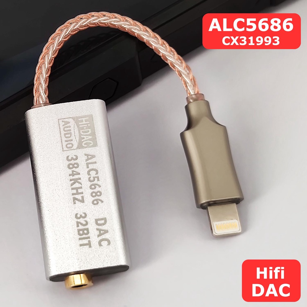 Alc5686 Cx31993 DAC 解碼 3.5mm HIFI 放大器適配器耳機線設備聲音放大器 32bits/38 | 蝦皮購物