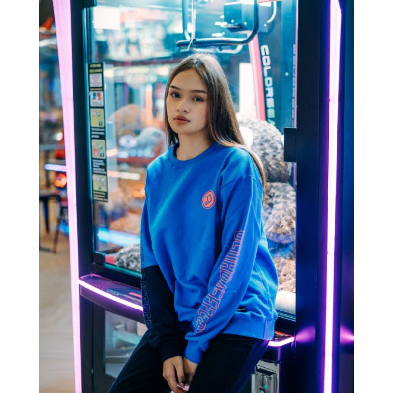 圓領 DEUHDAEFFECT PUTATION 藍色代碼 7734 | 蝦皮購物