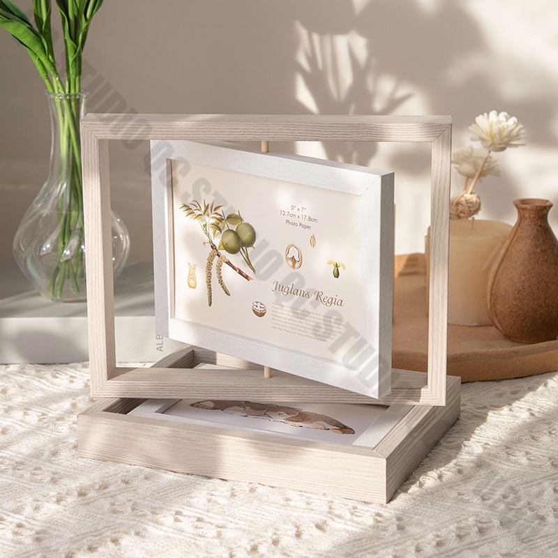 【台灣賣家出貨】相框 相框掛牆 旋轉相框 4x6 5x7 6x8 6寸 7寸 旋轉 橫式 直式 簡約 畫框 擺飾 北歐風 | 蝦皮購物