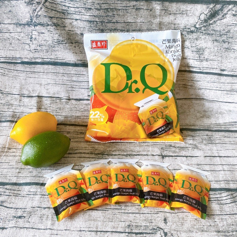低GI 盛香珍 Dr.Q 芒果 荔枝 葡萄 檸檬鹽 百香果 蒟蒻果凍 265g（一包約14入） | 蝦皮購物