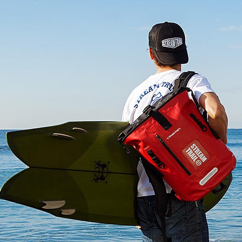 ST 日本StreamTrail戶外防水包/登山包/雙肩背包/露營包 Dry Tank 25L D2 嗆辣紅Chilli | 蝦皮購物