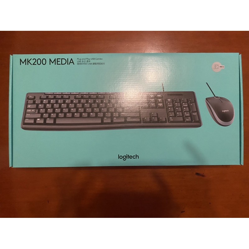 Logitech 羅技 MK200 MEDIA 鍵盤滑鼠組 | 蝦皮購物