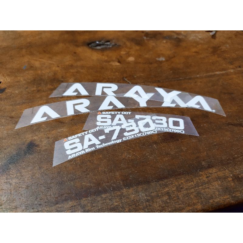 Araya SA-730 700c 輪輞貼花貼紙 | 蝦皮購物