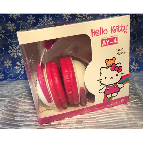 HELLO KITTY AY-4 耳罩式耳機 (有線) | 蝦皮購物