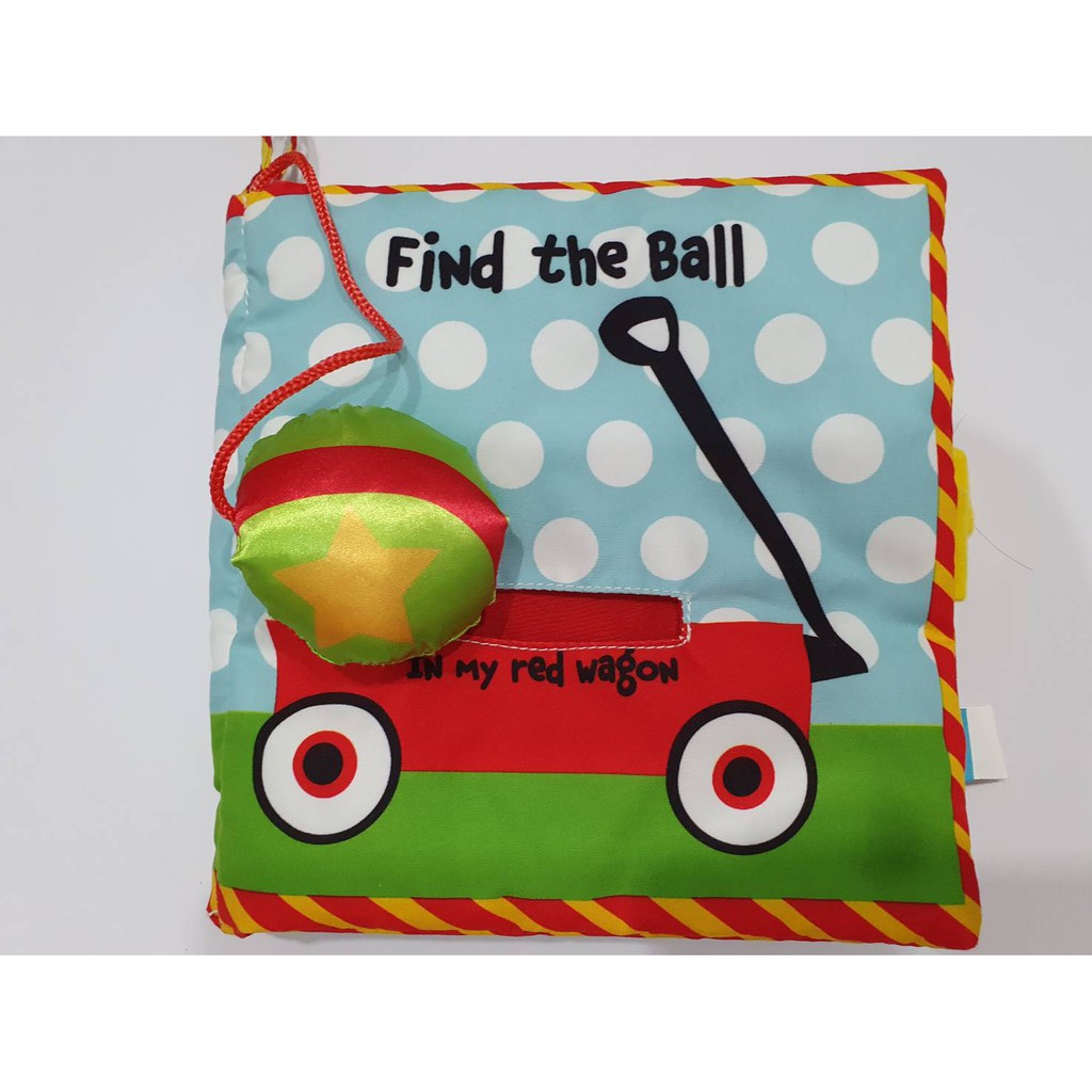 美國 Manhattan Toy 尋找球球 find the ball 軟 布書 | 蝦皮購物