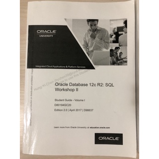 原文書 Oracle database 12c R2:SQL Workshop I 與 SQL Workshop II | 蝦皮購物