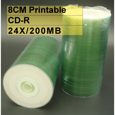 50片-數位影像 8CM 可印式 CD-R 24X / 200MB/ 21MIN 燒錄片/證照光碟/小光碟 | 蝦皮購物