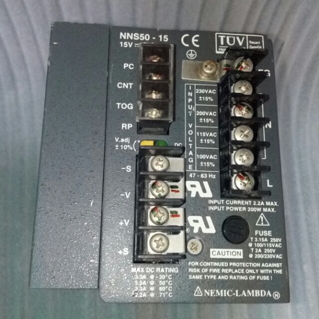 🌞二手現貨保固 TDK NEMIC-LAMBDA NNS50-15 出 DC15V 5.5A Linear 電源供應器 | 蝦皮購物