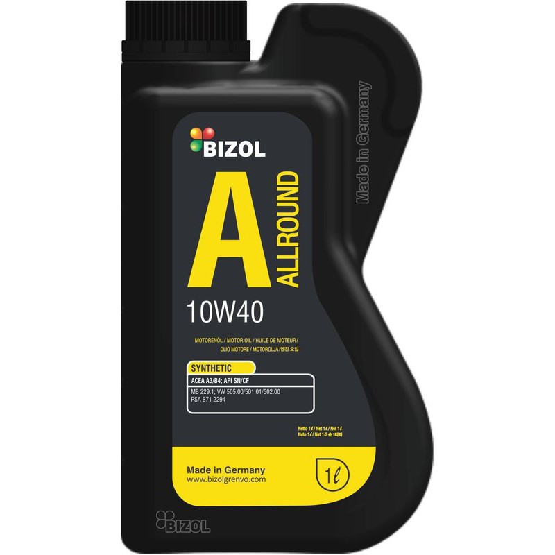 最新效期 BIZOL 碧龍 美詮石油 Allround 10W-40 全能長效低磨擦合成機油 保證不分裝 德國製 可面交 | 蝦皮購物