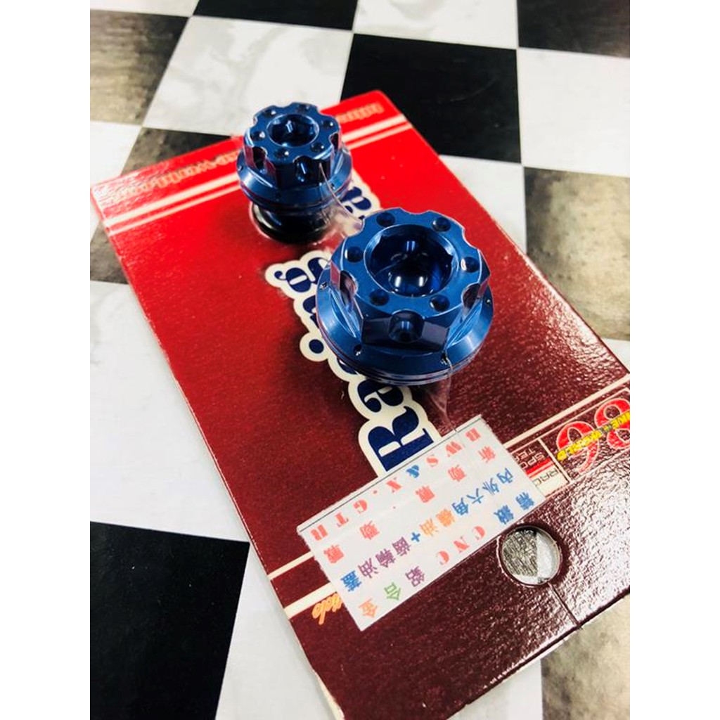 COCO機車精品 86 CNC 鋁合金 新勁戰 三代 四代 SMAX FORCE 加 機油螺絲+齒輪油螺絲 藍 | 蝦皮購物