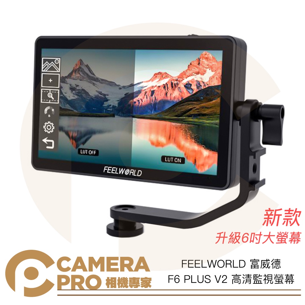 相機專家 預購 FEELWORLD 富威德 F6 PLUS V2 高清監視螢幕 6吋 4K 1920x1080 | 蝦皮購物