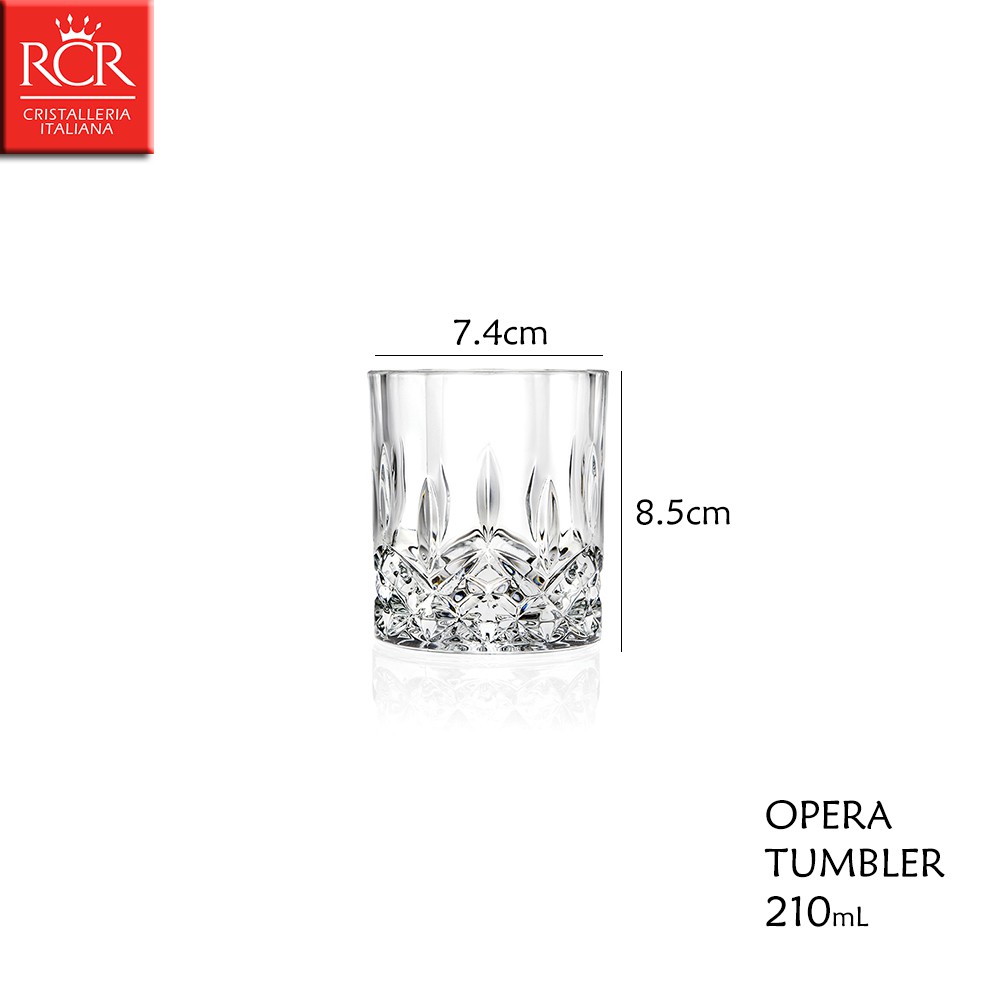 義大利RCR OPERA系列 TUMBLER 210mL 水晶威士忌杯 烈酒杯 調酒杯 DOF | 蝦皮購物