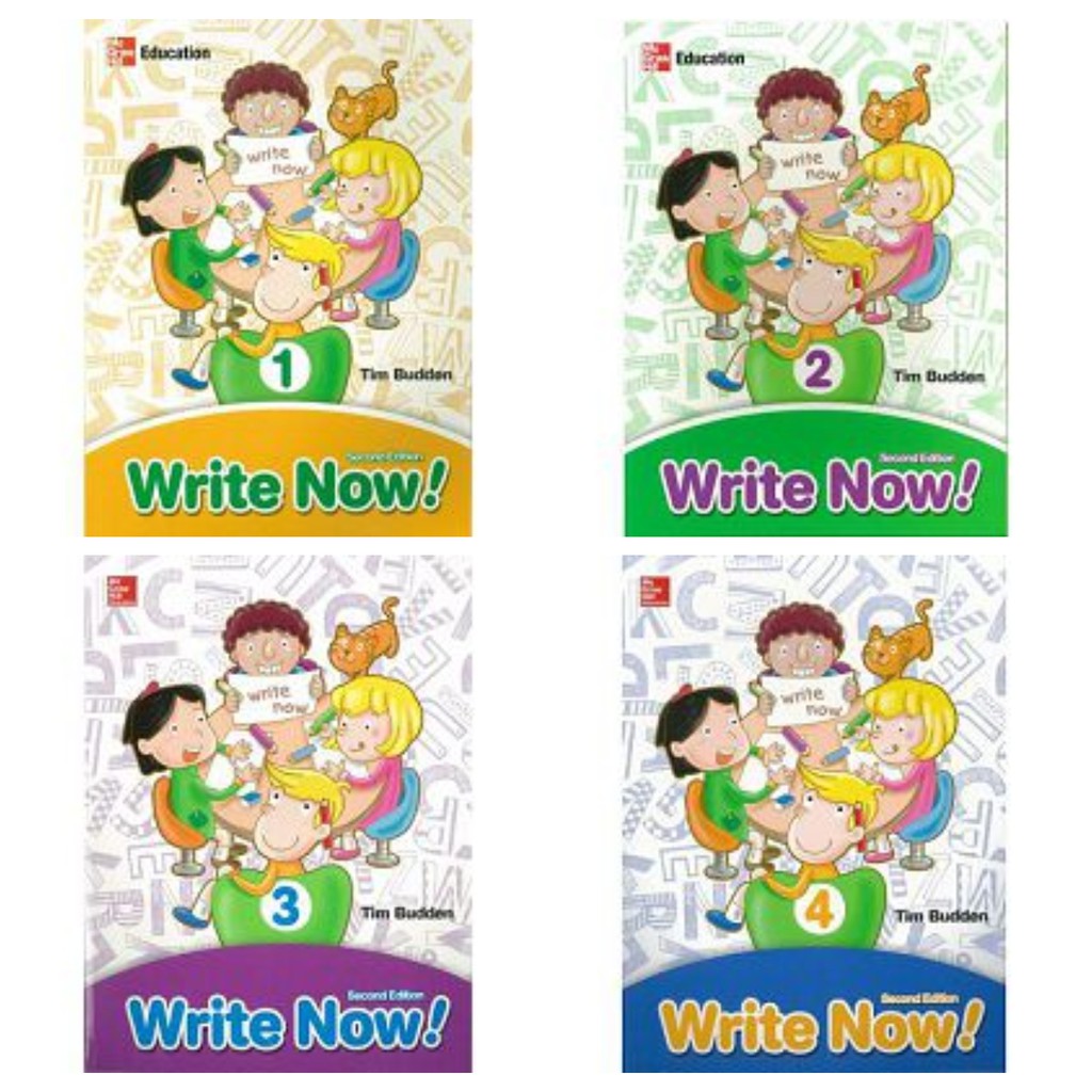Write now 1-4兒童英文寫作書 | 蝦皮購物