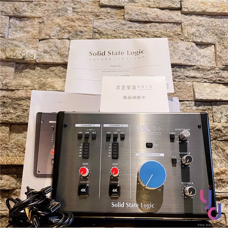 分期免運 贈專用線材/萬元音源 Solid Stage Logic SSL2+ USB 錄音 介面 卡 2in4out | 蝦皮購物