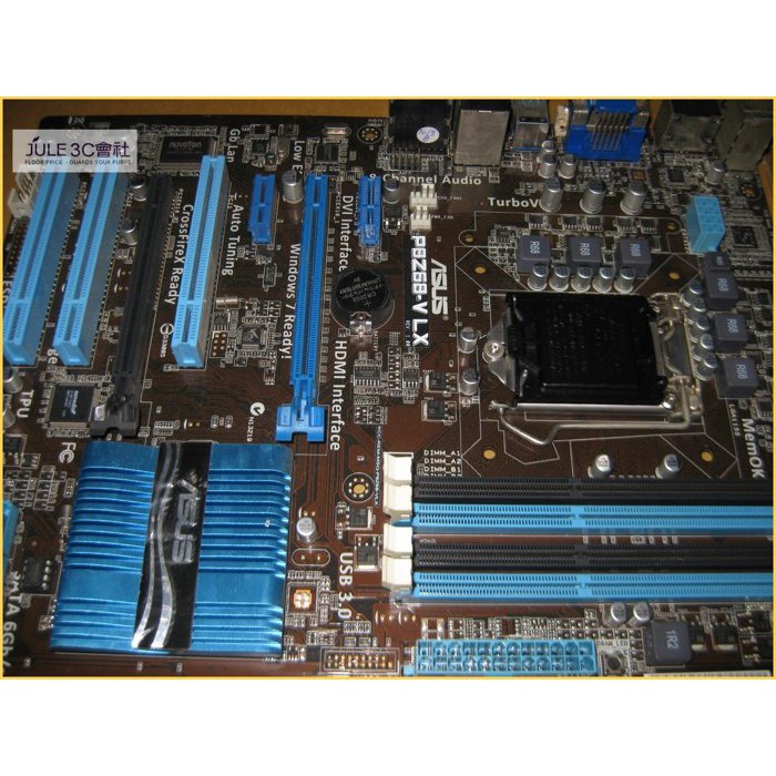 JULE 3C會社-華碩ASUS P8Z68-V LX Z68/DDR3/USB3/雙智能處理器/良品/1155 主機板 | 蝦皮購物