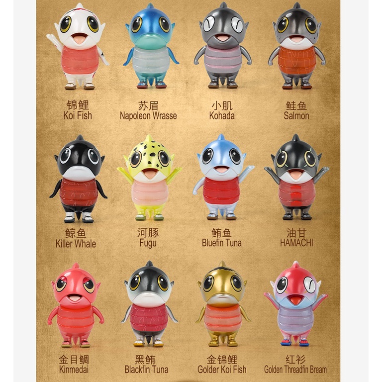 『Vic toy』POPMART 泡泡瑪特 世界之魚 盒玩 附卡 鮭魚 鮪魚 | 蝦皮購物