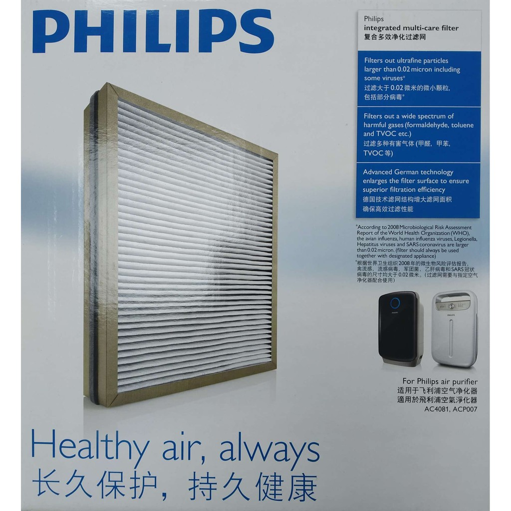 PHILIPS 飛利浦 AC4168 複合多效淨化過濾網 適用機型: AC4081 | 蝦皮購物