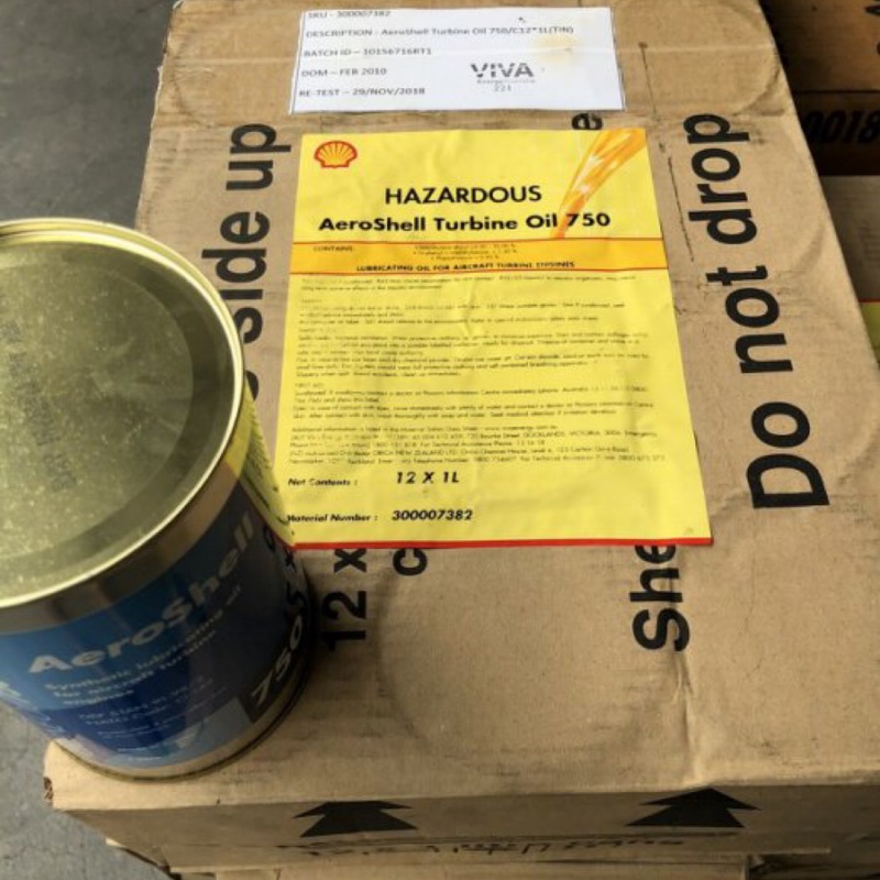 【殼牌Shell】航空用渦輪機油、AeroShell Turbine Oil 750、946ml/罐、12罐/箱【滿箱】 | 蝦皮購物