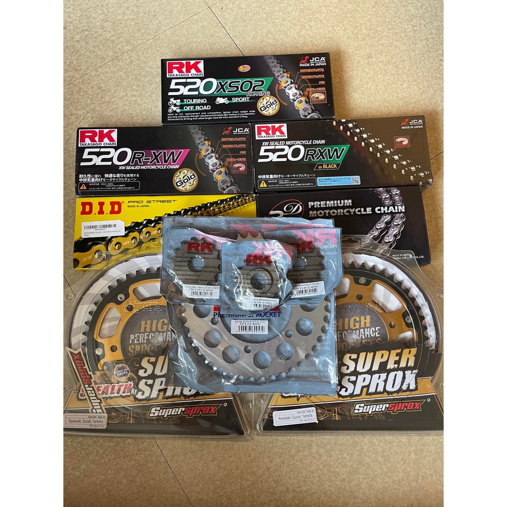 YAMAHA RK 前齒 鋼製後齒 R6 Supersprox 複合式 後齒盤 EK 525 SRX2 黑金 黃金 鏈條 | 蝦皮購物