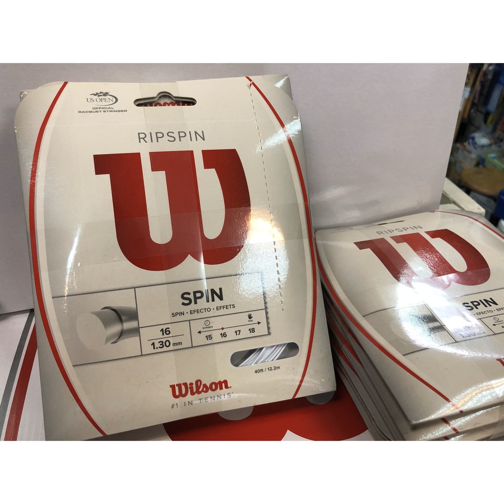 【5條一組 免運價】Wilson 網球線 Ripspin-16 LeonTV 粉絲福利限量200條 | 蝦皮購物