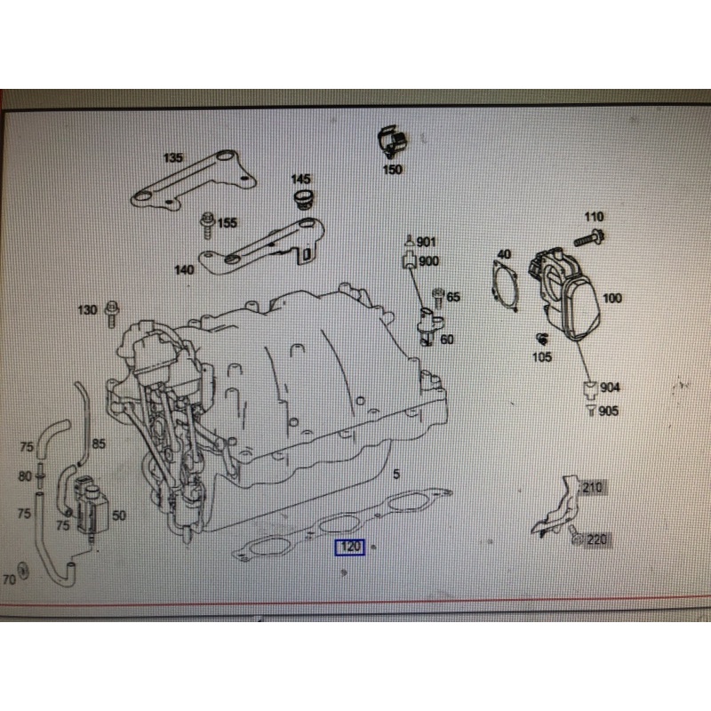 BENZ 2721412280 進氣岐管墊片 RH M272 W204 W211 W221賓士原廠 | 蝦皮購物