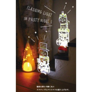 日本DECOLE concombre系列LED夜燈 聖誕樹 雪人 貓咪 | 蝦皮購物