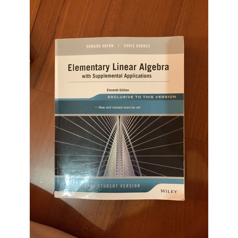 線性代數elementary linear algebra with supplemental applications | 蝦皮購物