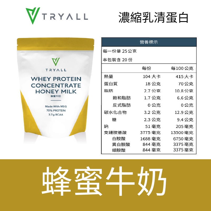 現貨!【 Tryall 】乳清蛋白 500g 1KG 袋裝 低糖 精選超人氣口味 高蛋白 濃縮乳清 分離乳清 健身 重訓 | 蝦皮購物