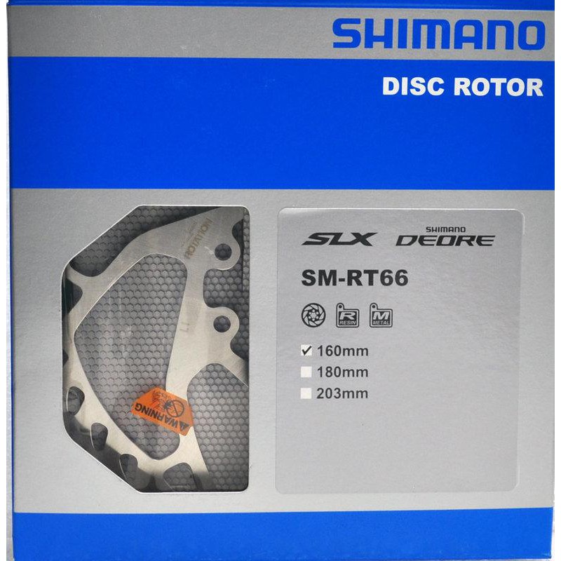 SHIMANO SM-RT66 160mm 國際六孔碟盤，金屬及樹脂來令片/煞車皮通用，盒裝 | 蝦皮購物