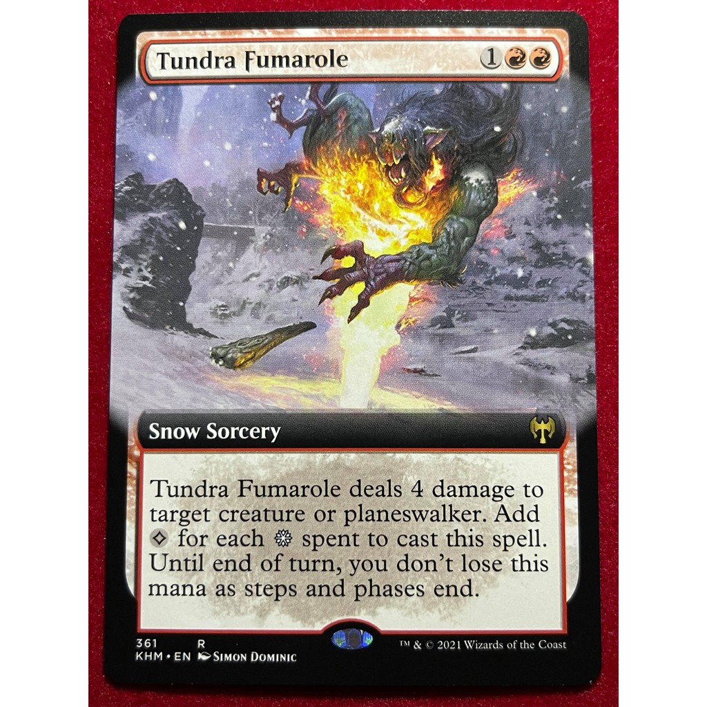 [Lucky] 🌸魔法風雲會 MTG🌸 凱德海姆 (KHM) 苔原火孔 Tundra Fumarole 無邊框 | 蝦皮購物