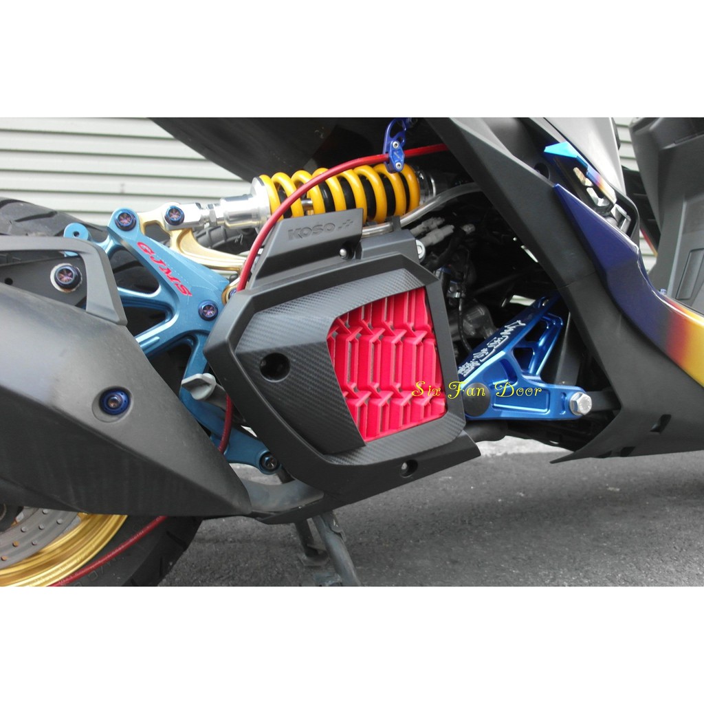 『六扇門』KOSO 導風水箱罩 水箱蓋 導風 風導 進氣 水箱 保護 護網 造型 FORCE SMAX ABS 改裝 | 蝦皮購物