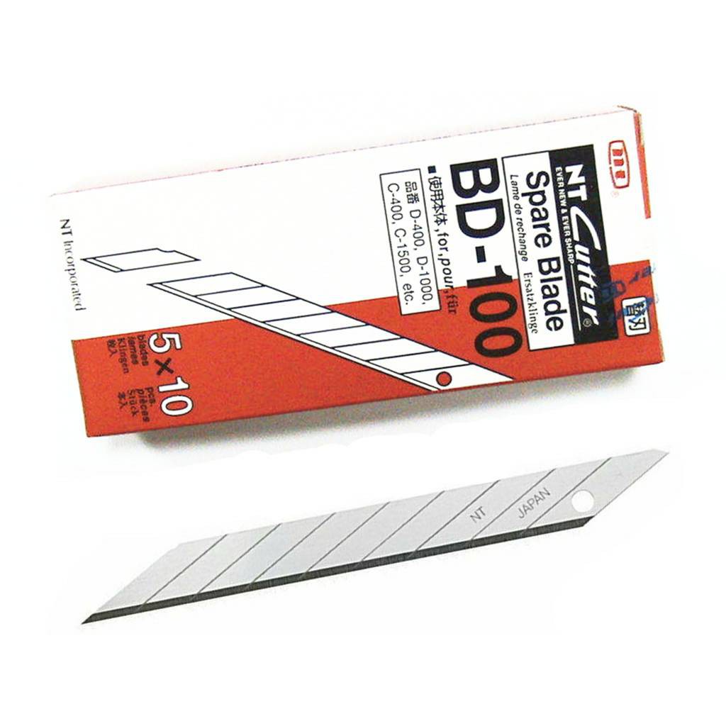 NT Cutter BD-100 美工刀片 30度斜角刀片 包膜專用 1盒50片裝 | 蝦皮購物