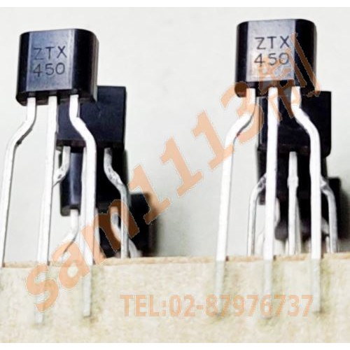 113電晶體 ZTX450 TO-92 ZETEX 1A 60V 中功 X450 >>10個 | 蝦皮購物