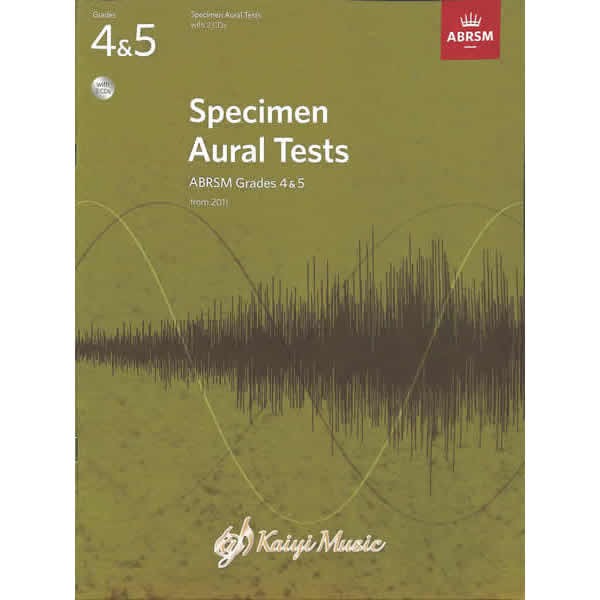 【凱翊︱ABRSM】Specimen Aural Tests Grades 4&5 With 2CDs | 蝦皮購物